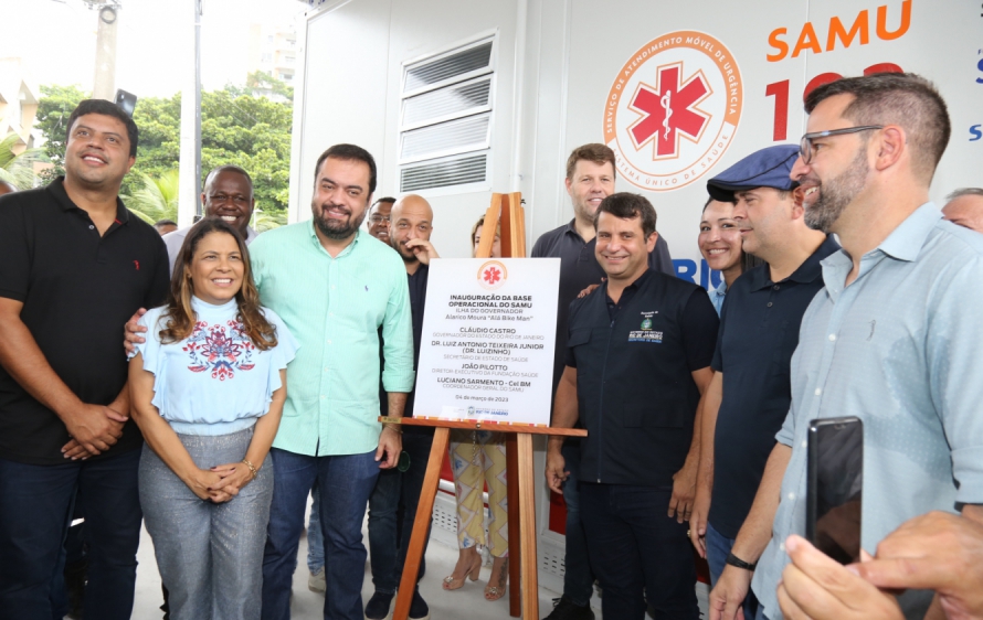 Governo do Estado inaugura base operacional do SAMU no Cocotá - Ilha ...